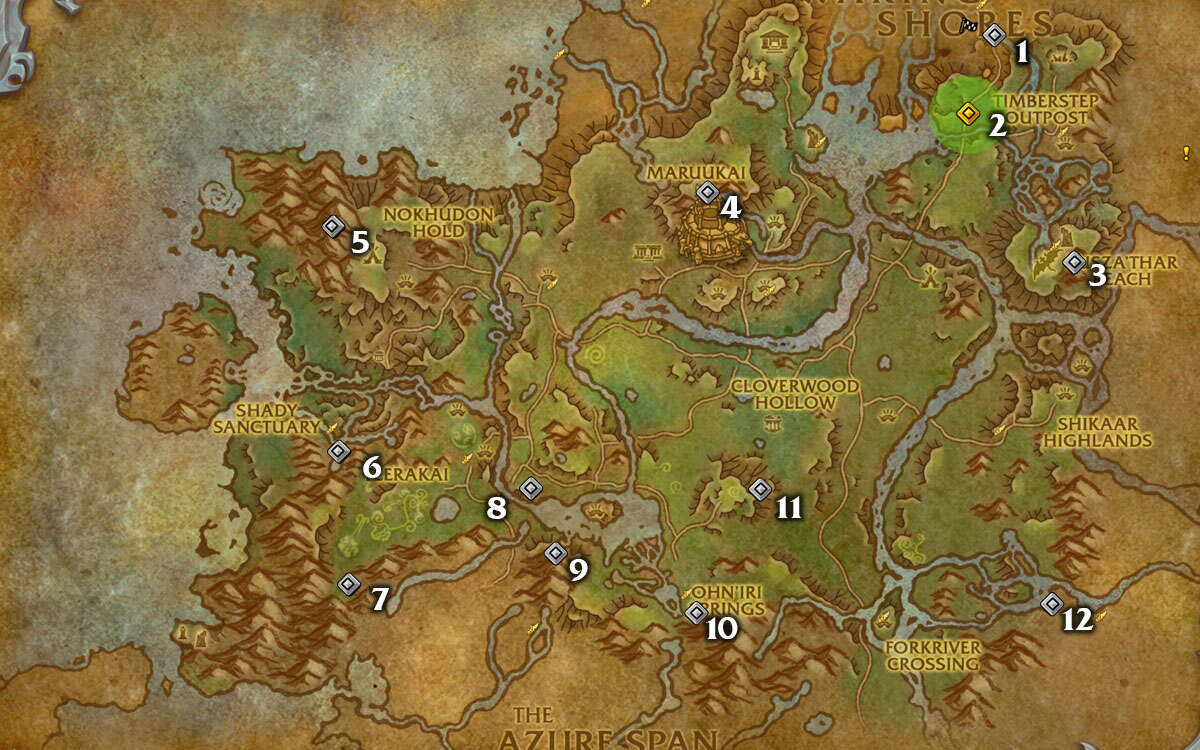 Dragonflight Dragon Riding Glyphs Location Guide
