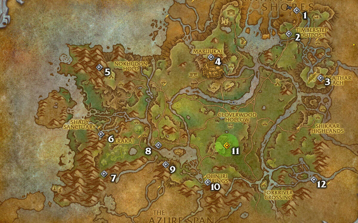 Dragonflight Dragon Riding Glyphs Location Guide