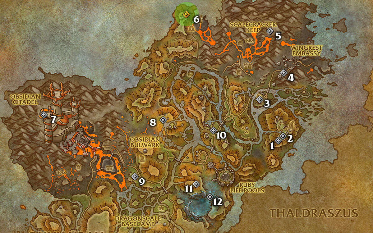 Dragonflight Dragon Riding Glyphs Location Guide