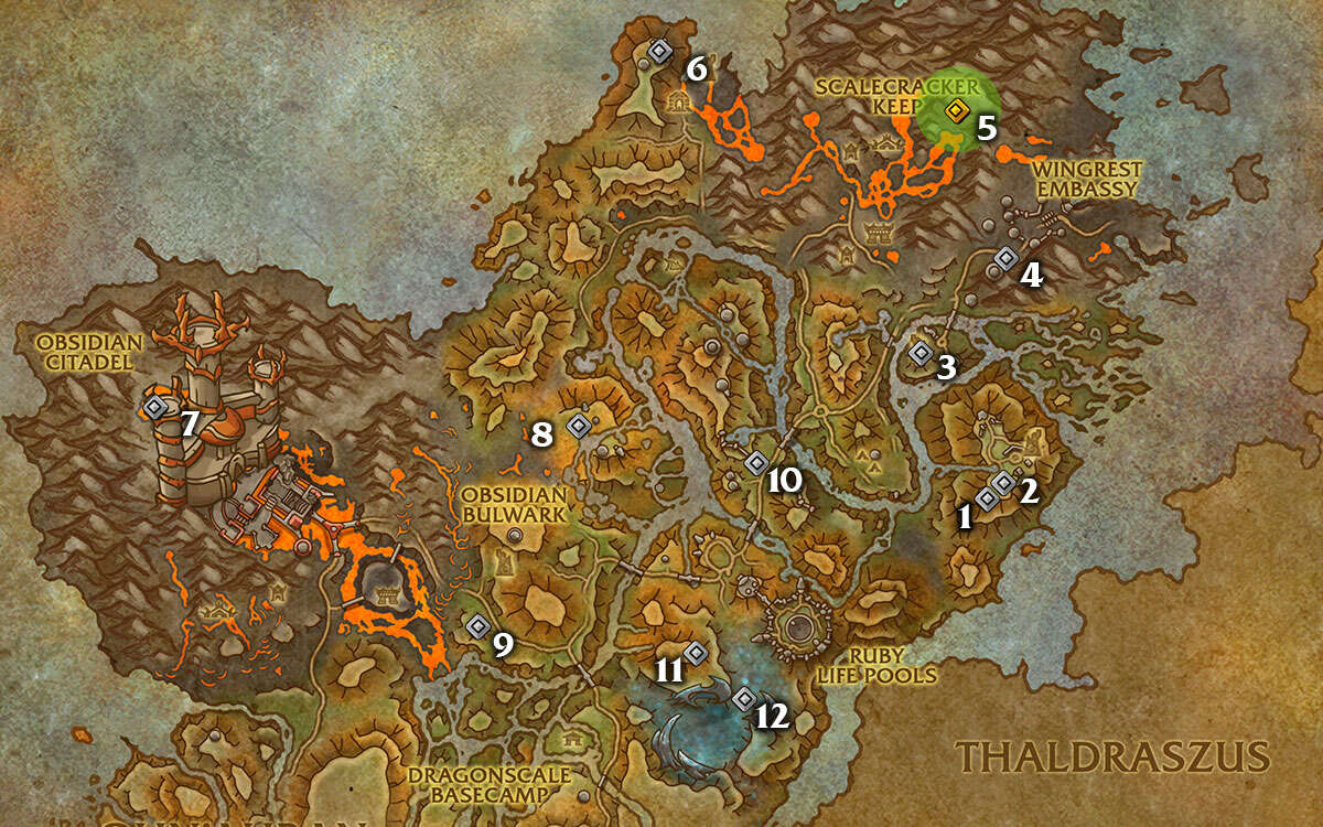 Dragonflight Dragon Riding Glyphs Location Guide