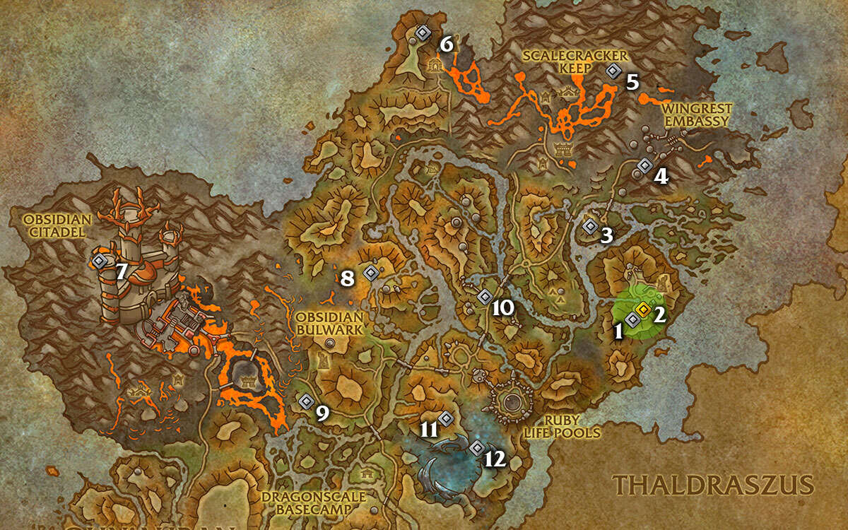 Dragonflight Dragon Riding Glyphs Location Guide