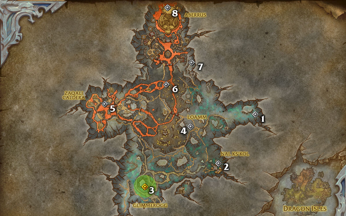Dragonflight Dragon Riding Glyphs Location Guide