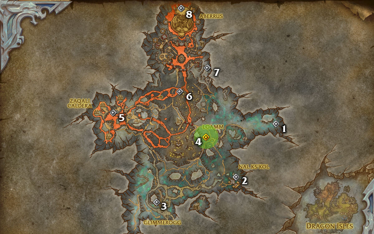 Dragonflight Dragon Riding Glyphs Location Guide