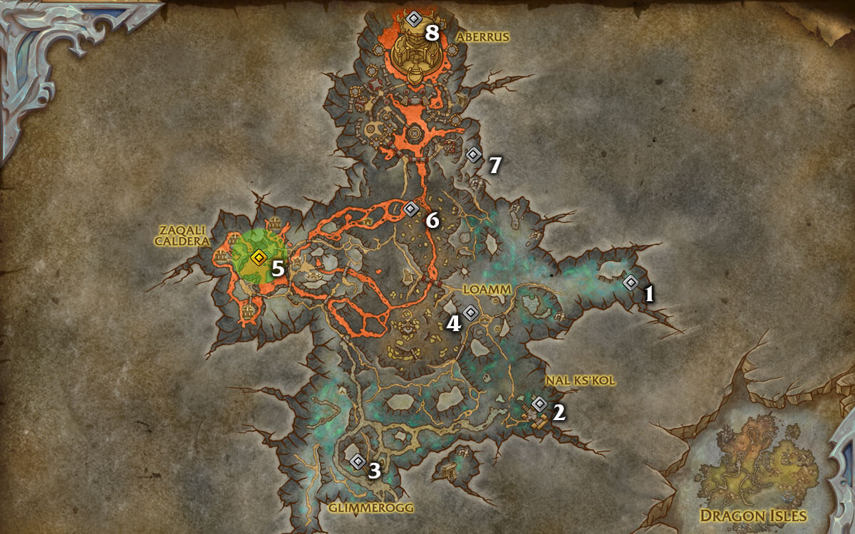 Dragonflight Dragon Riding Glyphs Location Guide